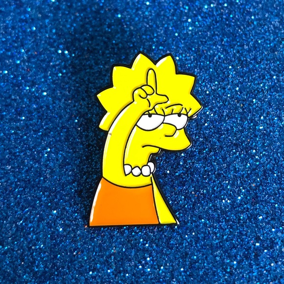 Accessories | 315 Lisa Simpson The Simpsons Enamel Pin | Poshmark